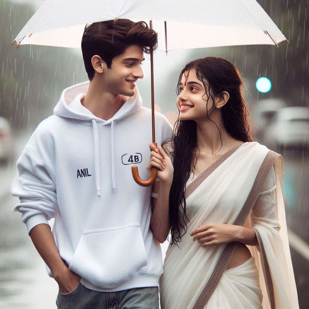 Top 5 Couple In Rain With Umbrella Photo Editing Prompt-2024 - zeldazon